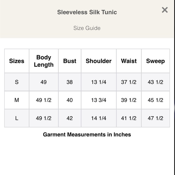 The Eight Senses | Dresses | Sleeveless Silk Tunic By The Eight Senses ...